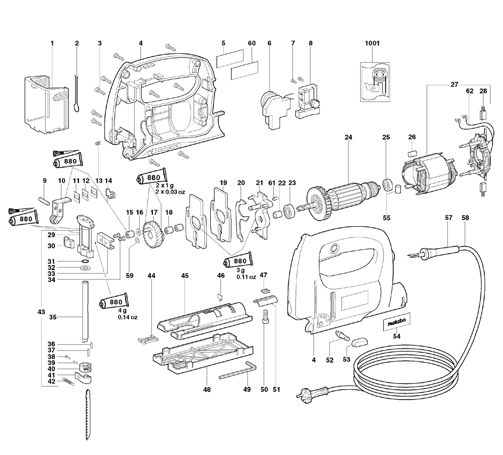 Buy Metabo STE80-(06100420) Replacement Tool Parts | Metabo STE80 ...